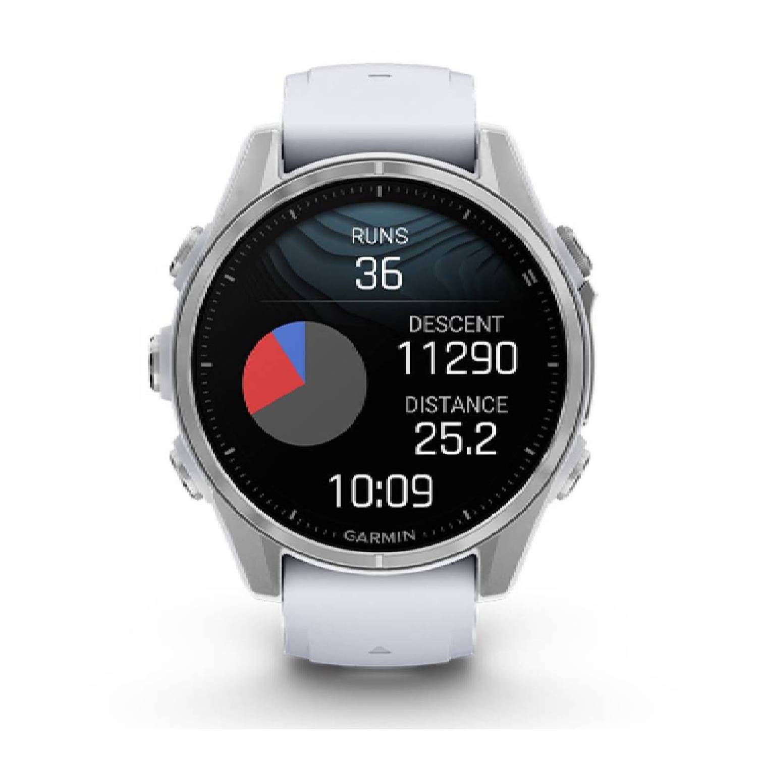 GARMIN pametni sat Fenix 8 Silver, 43mm, AMOLED, GPS, Whitestone remen ...